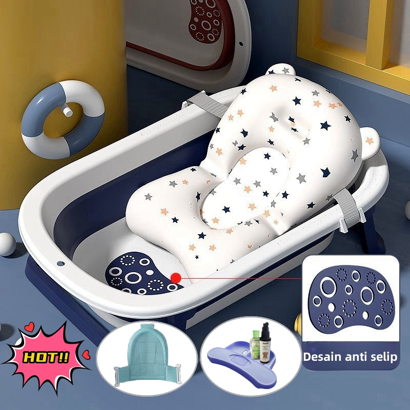 Jual Baby Bath bak mandi lipat Tub Bak Mandi Bayi Lipat Bantal Mandi ...