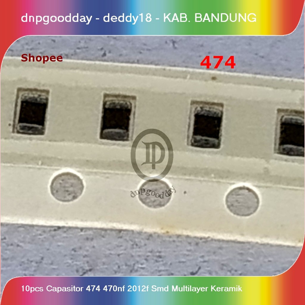 Jual 10pcs capasitor 474 470nf 2012f smd multilayer keramik | Shopee ...
