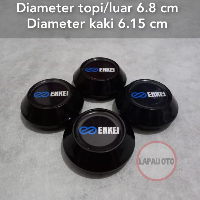 Jual tutup dop velg racing enkei 6.8 cm kerucut harga 4 pcs | Shopee ...
