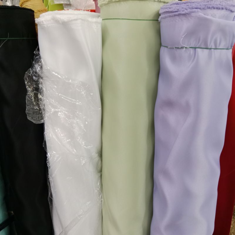 Jual bahan kain satin bridal premium kain gaun pengantin mewah | Shopee ...