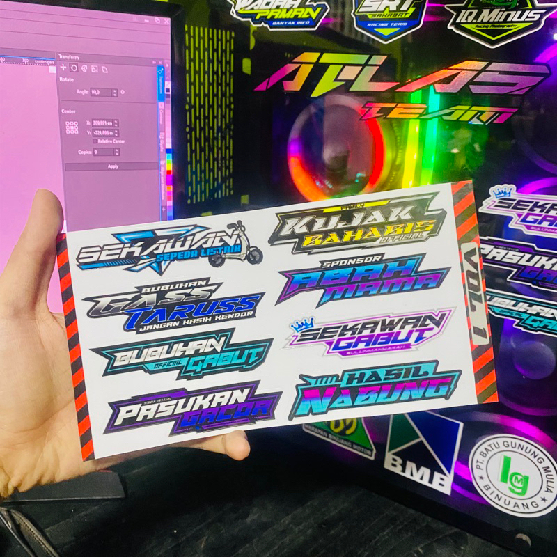 Jual Stiker/sticker VOL1 Viral Kata Racing | Shopee Indonesia