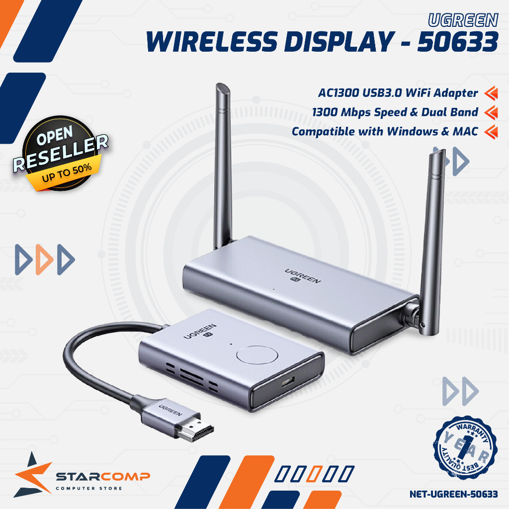 Jual UGREEN 50633 Wireless HDMI Extended Display Audio Video Tv ...