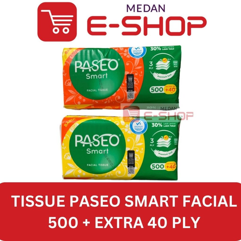 Jual Tisu Tissue Paseo Smart Facial 540 Helai / 3 ply (Premium Soft ...