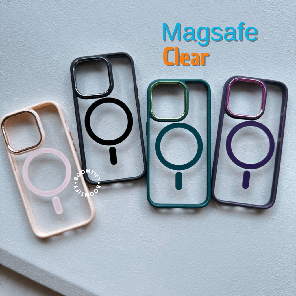 Jual Magsafe Clear Metallic Case - Magnetic Case For Iphone 11 12 13 14 ...