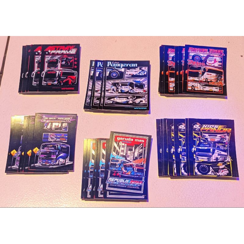 Jual COD Stiker Buss Paling Keren ( 30 Stiker + Bonus ) | Shopee Indonesia