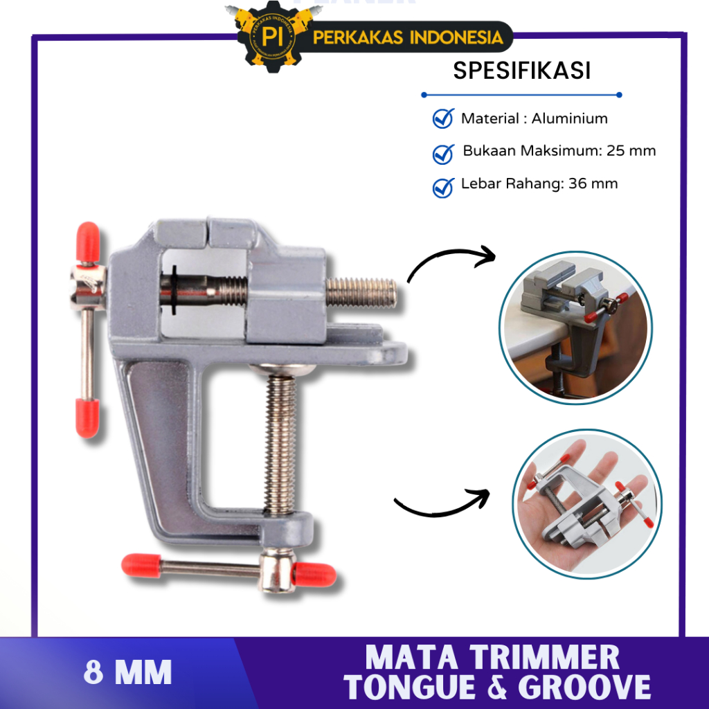 Jual VISE CLAMP Klem Catok Meja 3.5 Inch Table Mini Bench Vise Clamp ...