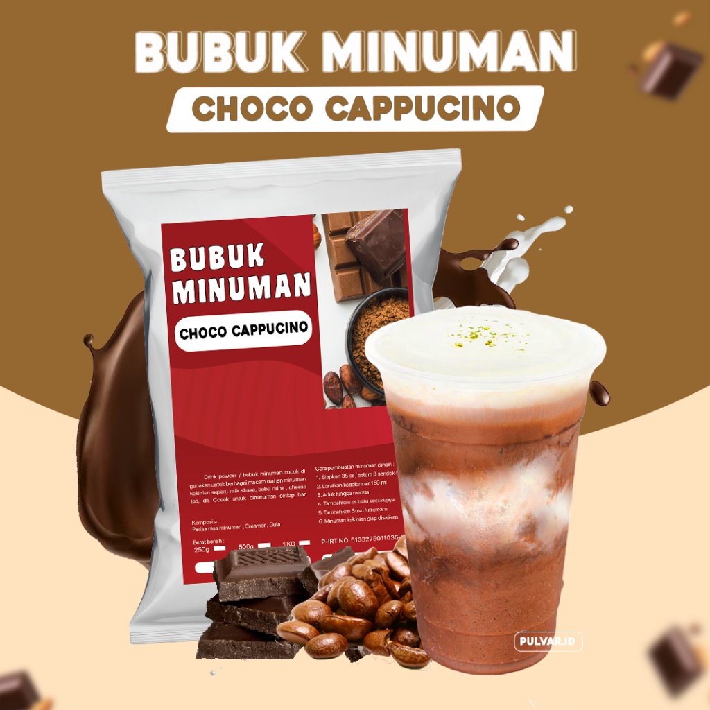 Jual BUBUK MINUMAN RASA CHOCO CAPPUCINO / SERBUK MINUMAN RASA COKLAT ...
