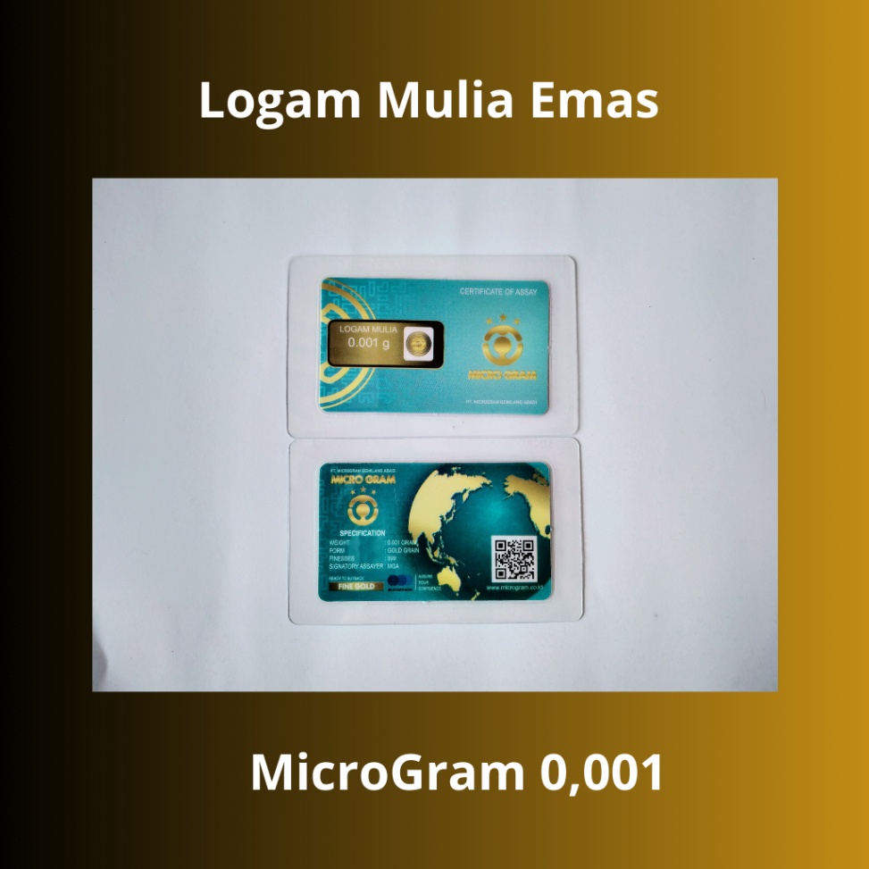 Jual Rekomendasi Souvenir Logam Mulia Emas Mini 24 karat Microgram 0. ...