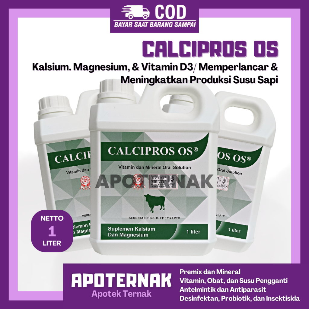 Jual CALCIPROS OS 1Liter - Meningkatkan Produksi Susu Sapi | Suplemen ...