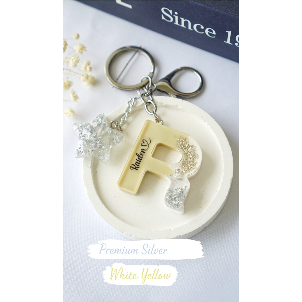 Jual Premium Silver Ganci Inisial Series by Berlin Aksesoris - Custom ...