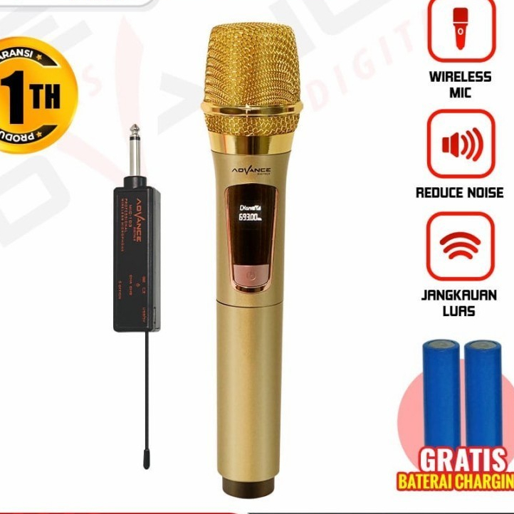 Jual ADVANCE MIC WIRELESS 103 MURAH/ MIC ADVANCE TANPA KABEL MURAH ...