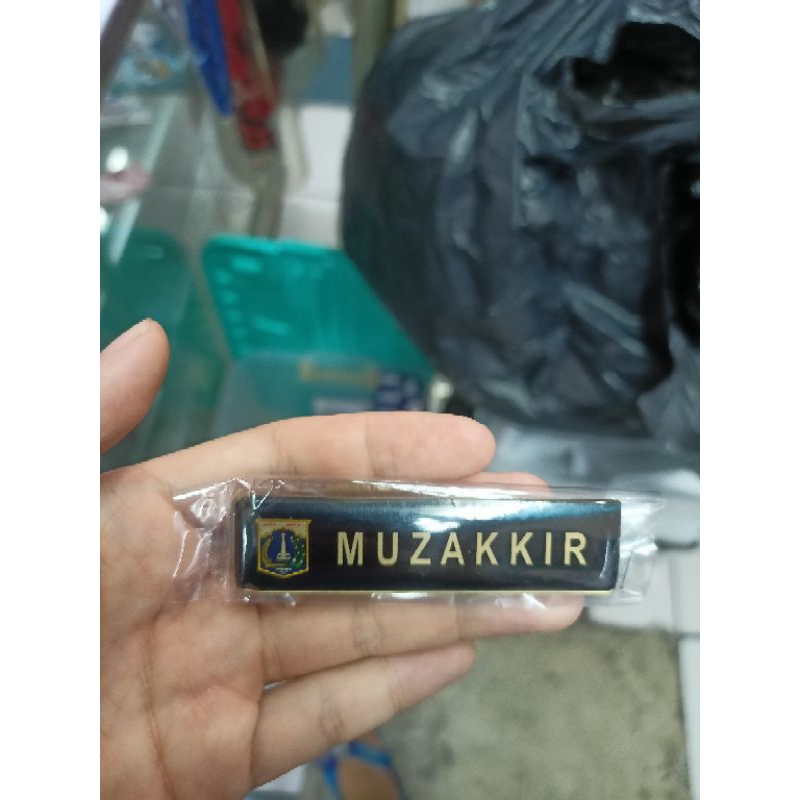Jual nametag Kuningan logo DKI Jakarta l nametag kuningan kostum l ...