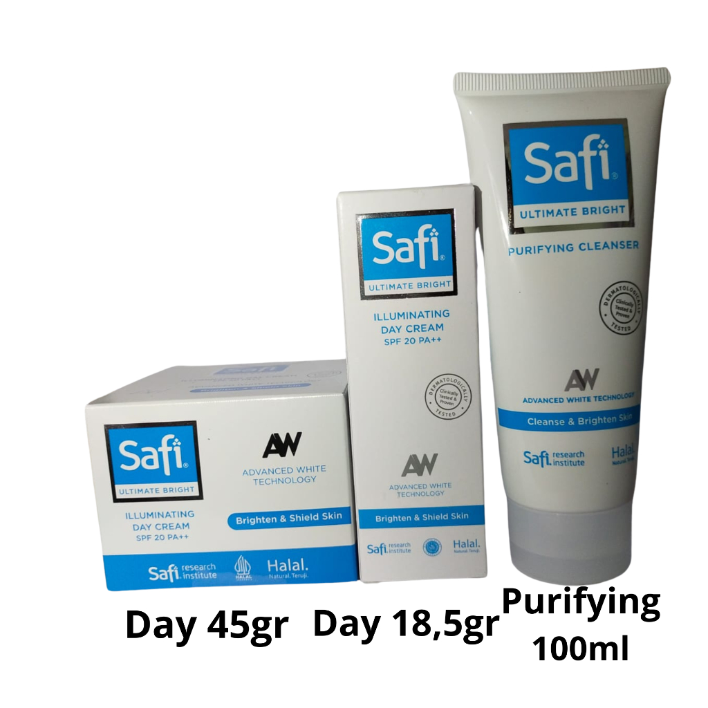 Jual Safi Ultimate Bright Paket Basic For All Skin (3pcs) | Shopee ...