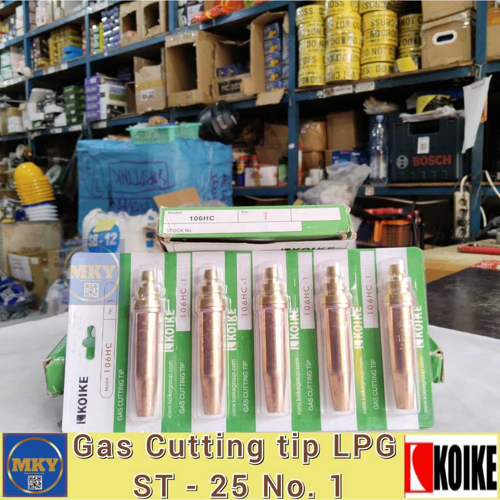 Jual GAS CUTTING TIP KOIKE NO 1 / NOZZLE BLENDER POTONG STRONG 25 NO 1 LPG | Shopee Indonesia