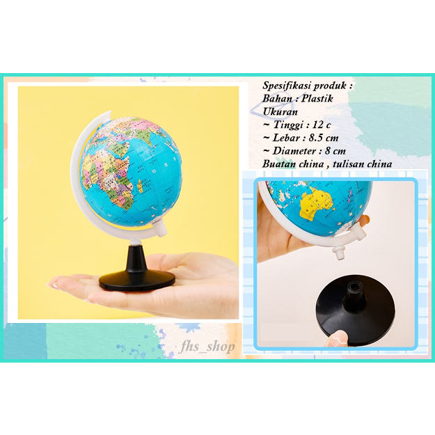 Jual Globe Mini Bola Dunia Globe Edukasi Anak Mini Globe Education ...