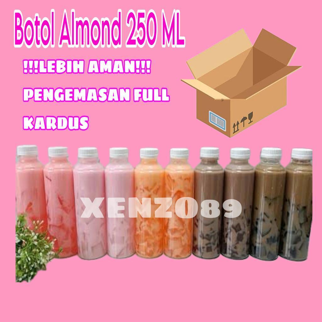 Jual FULL KARDUS!!! Botol Plastik Almond 250ml isi 100 Pcs!!! | Shopee ...