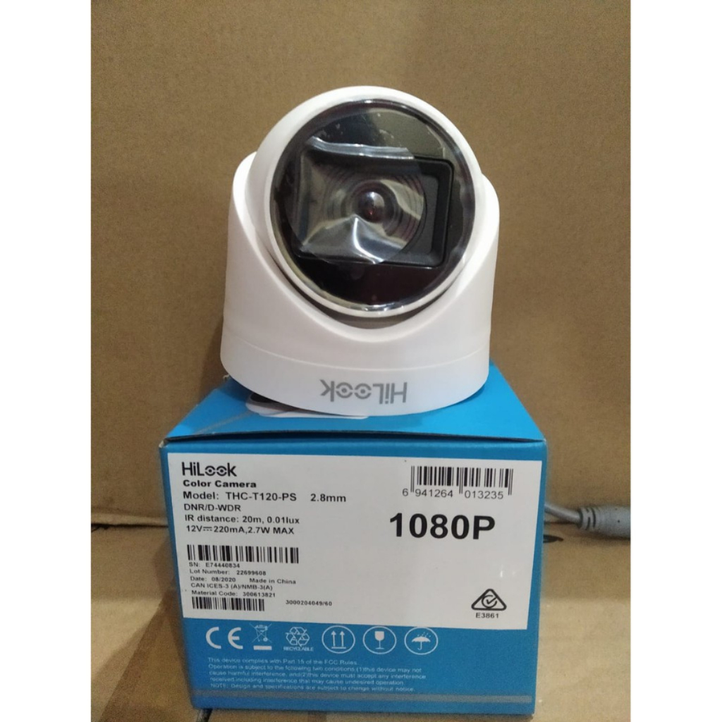 Jual Camera CCTV HiLook Indoor THC-T120-PS Kamera 2MP Built in Mic ...