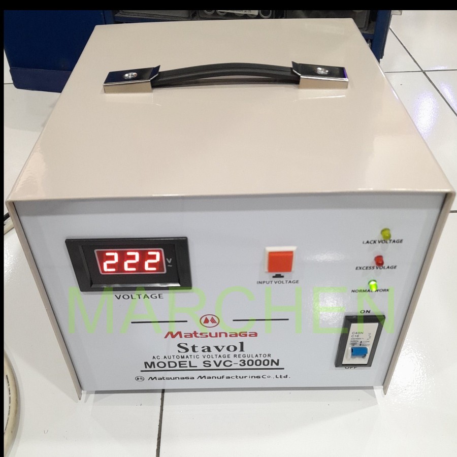 Jual Stavol stavolt Stabilizer stabiliser 3000W 3000 VA Matsunaga SVC ...