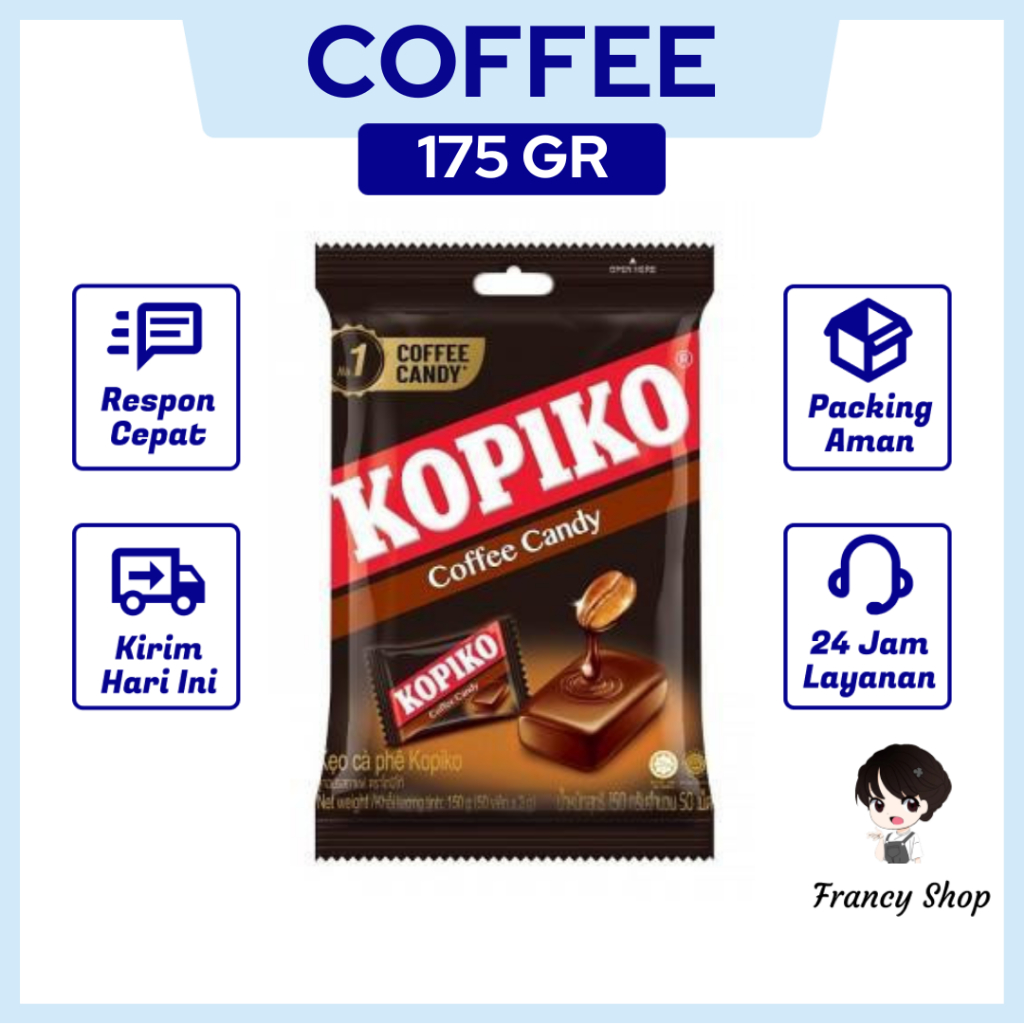 Jual Permen Kopiko Coffee Candy Rasa Kopi 175 gr | Shopee Indonesia