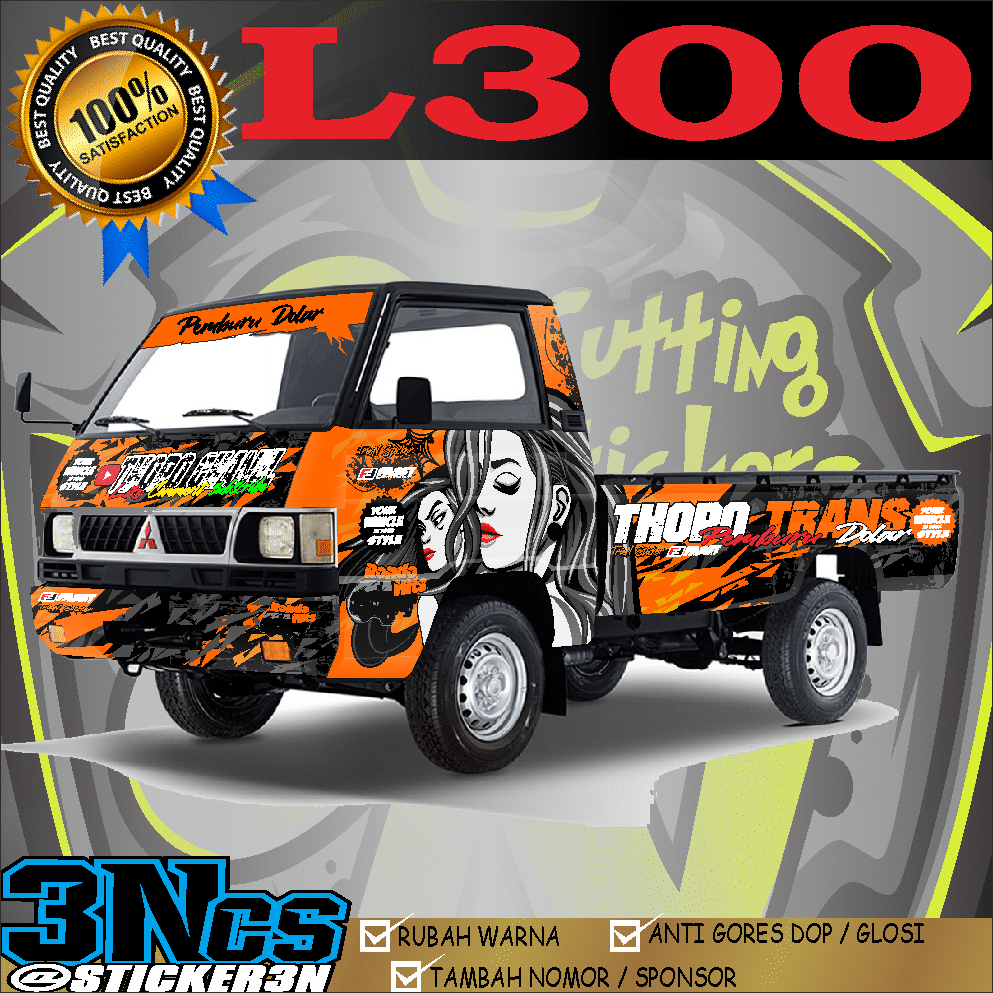 Jual Decal L300 Full bodi bisa rubah warna dan tulisan serta custom ...