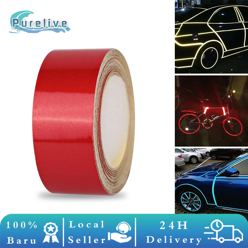 Jual 45m Stiker Scotchlite Reflective Reflektor Sticker Rambu Police ...
