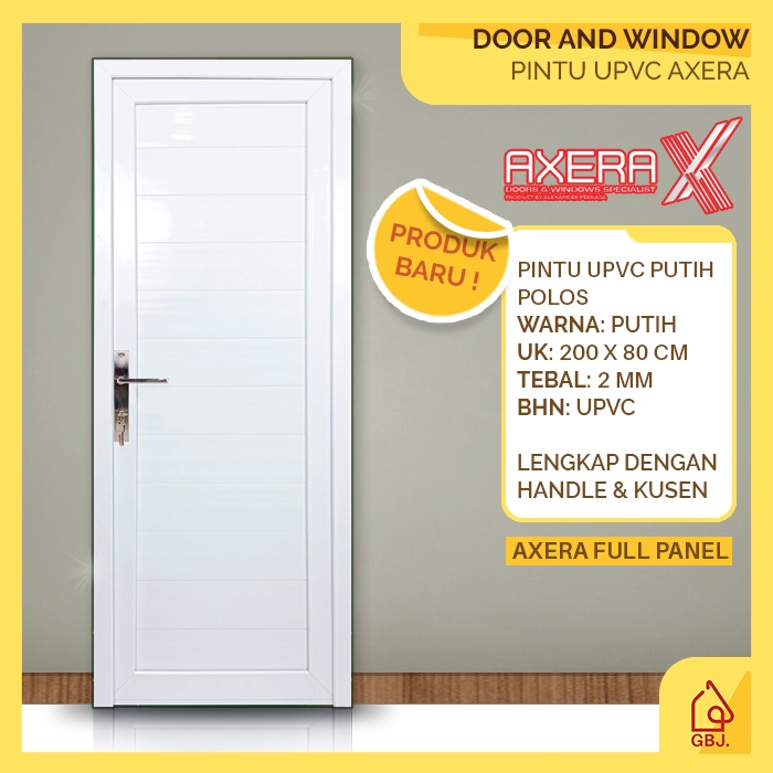 Jual PINTU UPVC 200 X 80 AXERA + KUSEN + HANDLE PINTU / PINTU RUMAH ...