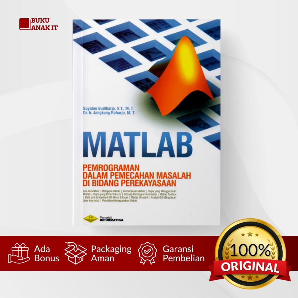 Jual BUKU MATLAB PEMROGRAMAN DALAM PEMECAHAN MASALAH DI BIDANG ...