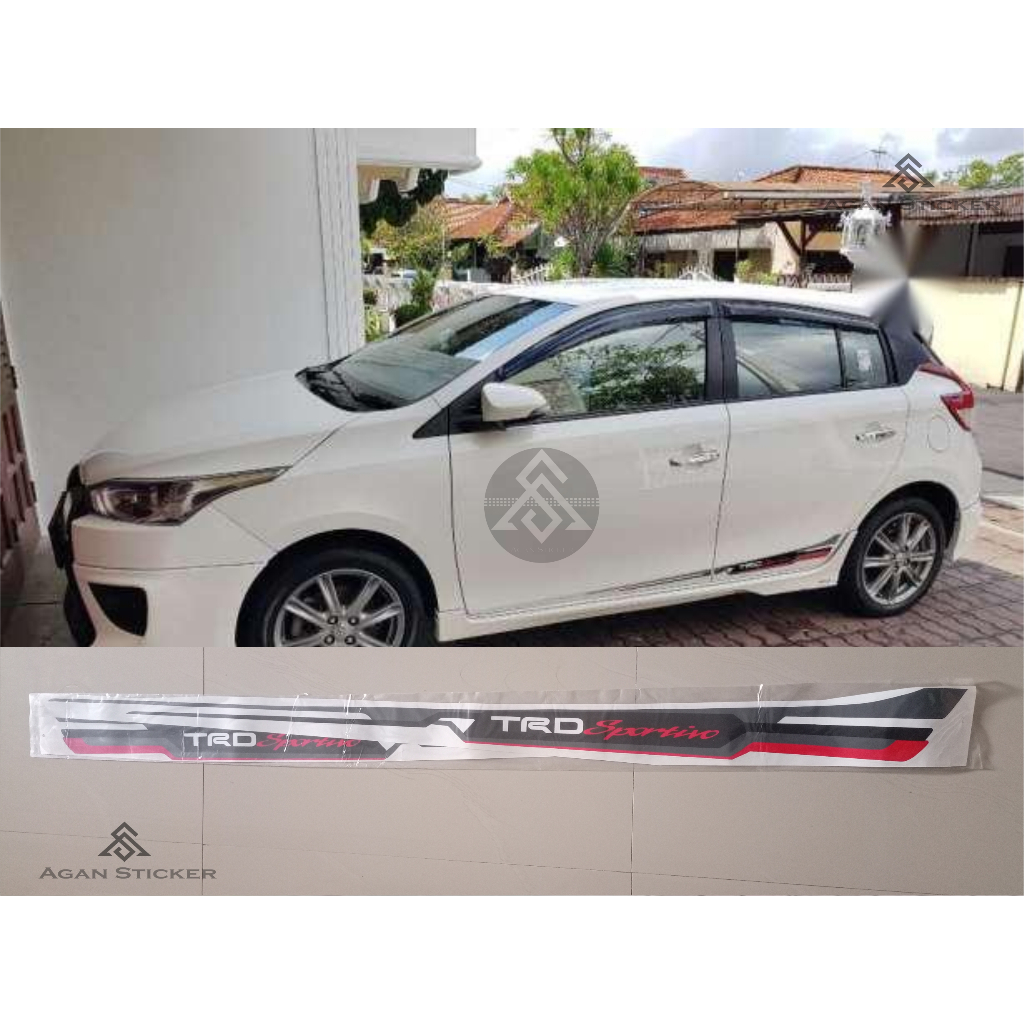 Jual Stiker Mobil Yaris TRD Sportivo Sticker TRD Sportivo Stiker Lis ...