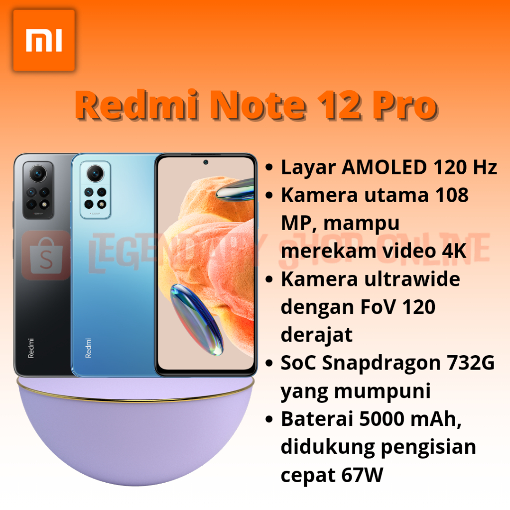 Jual XIAOMI REDMI NOTE 12 PRO 6/128GB 8/256GB | Shopee Indonesia