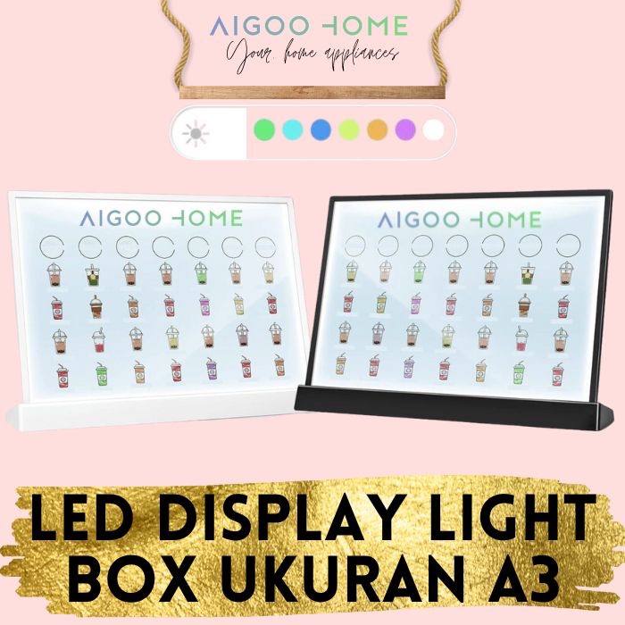 Jual Frame bingkai LED display poster lampu akrilik light box A3 ...