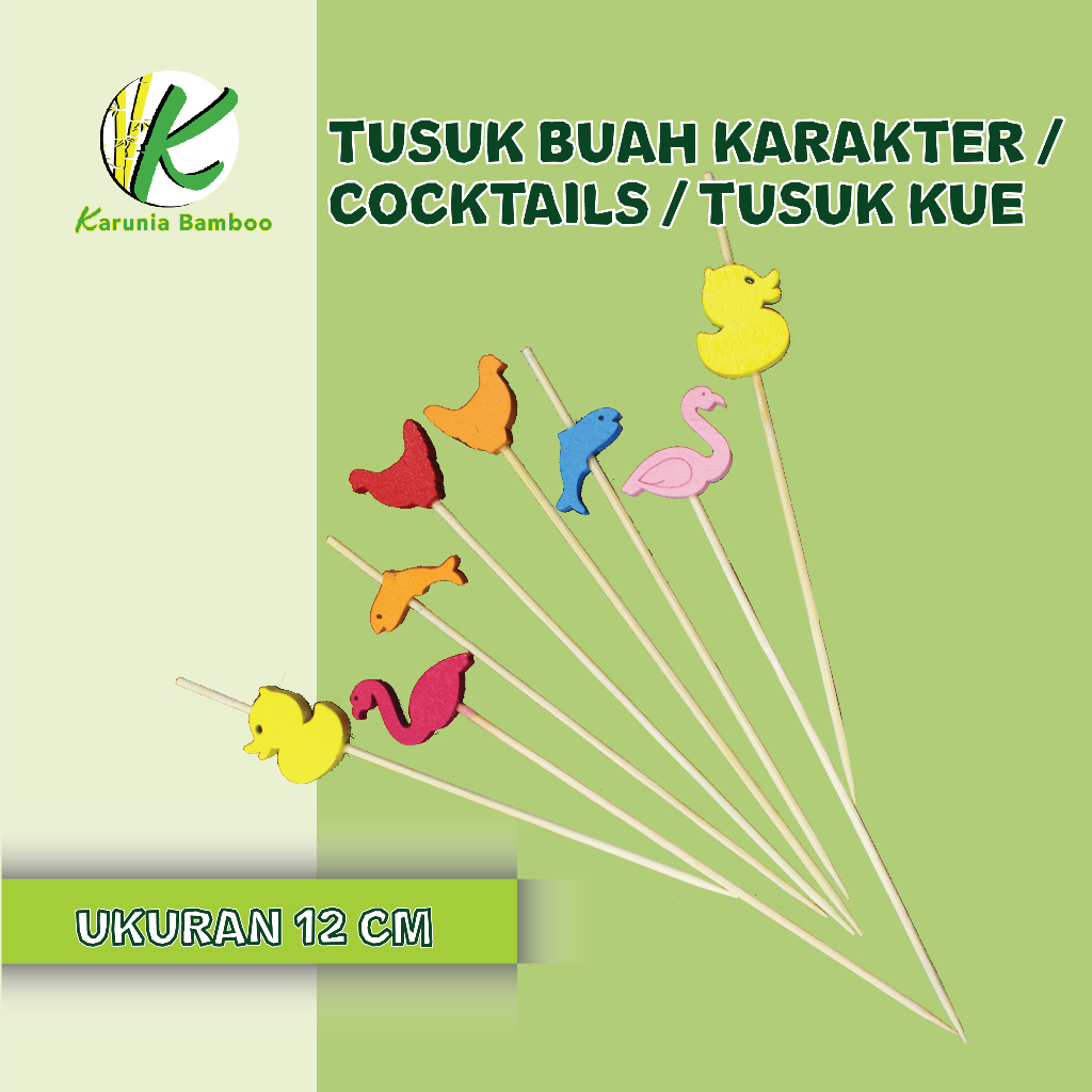 Jual ATOZ Tusuk Buah Bambu Tusuk Cocktail, Tusuk Kaido ,tusuk bekal ...