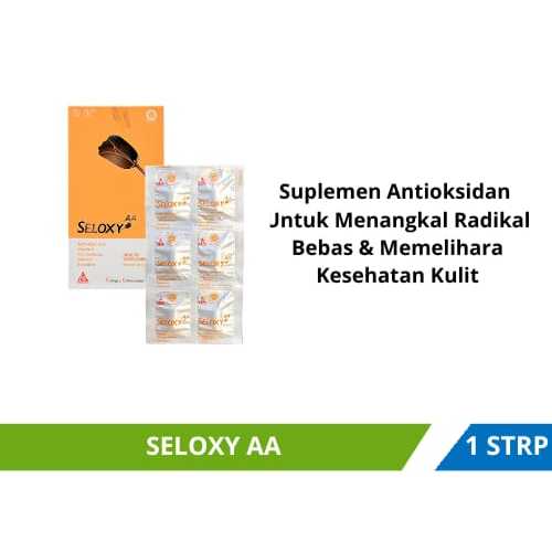 Jual Seloxy AA Per strip isi 6 Tablet- Vitamin C A - Zinc - Antioksidan ...