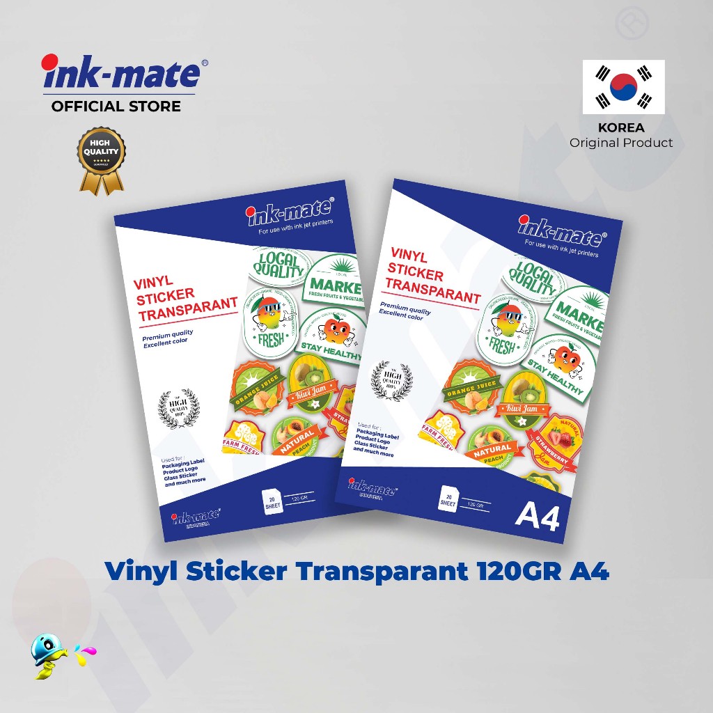 Jual Sticker Vinyl Transparant Inkmate 120Gr A4 | Shopee Indonesia