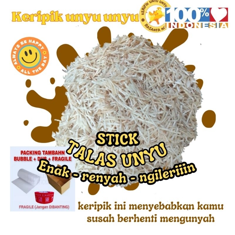 Jual cemilan stick tales keripik talas original balado 1 kg makanan ...
