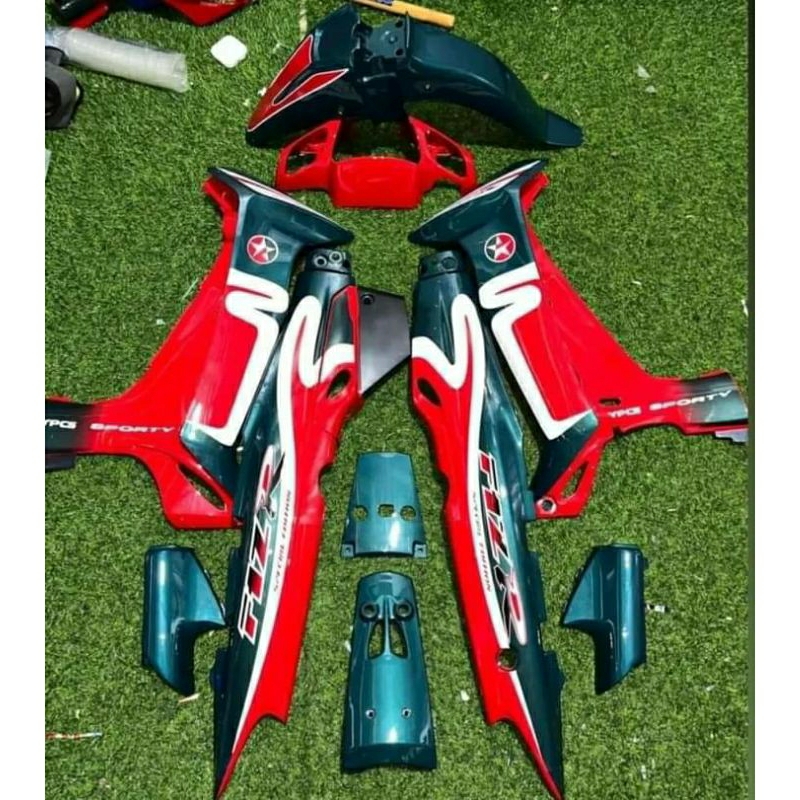 Jual Cover body bodi halus full set motor Yamaha fiz r kaltek merah ...