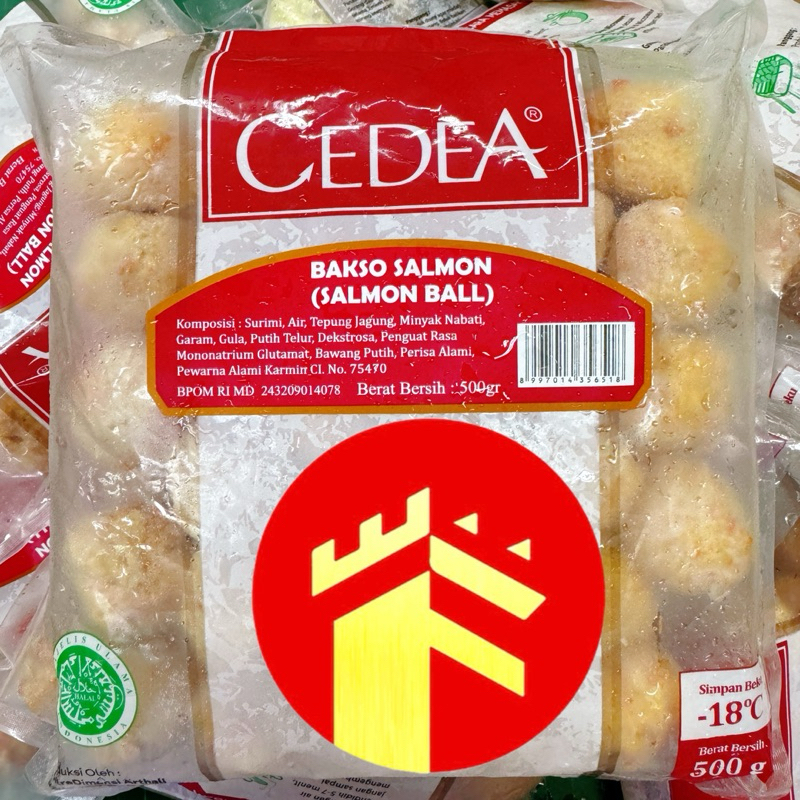 Jual CEDEA BAKSO SALMON 500 GR CEDEA BAKSO IKAN SALMON FISH BALL CEDEA ...