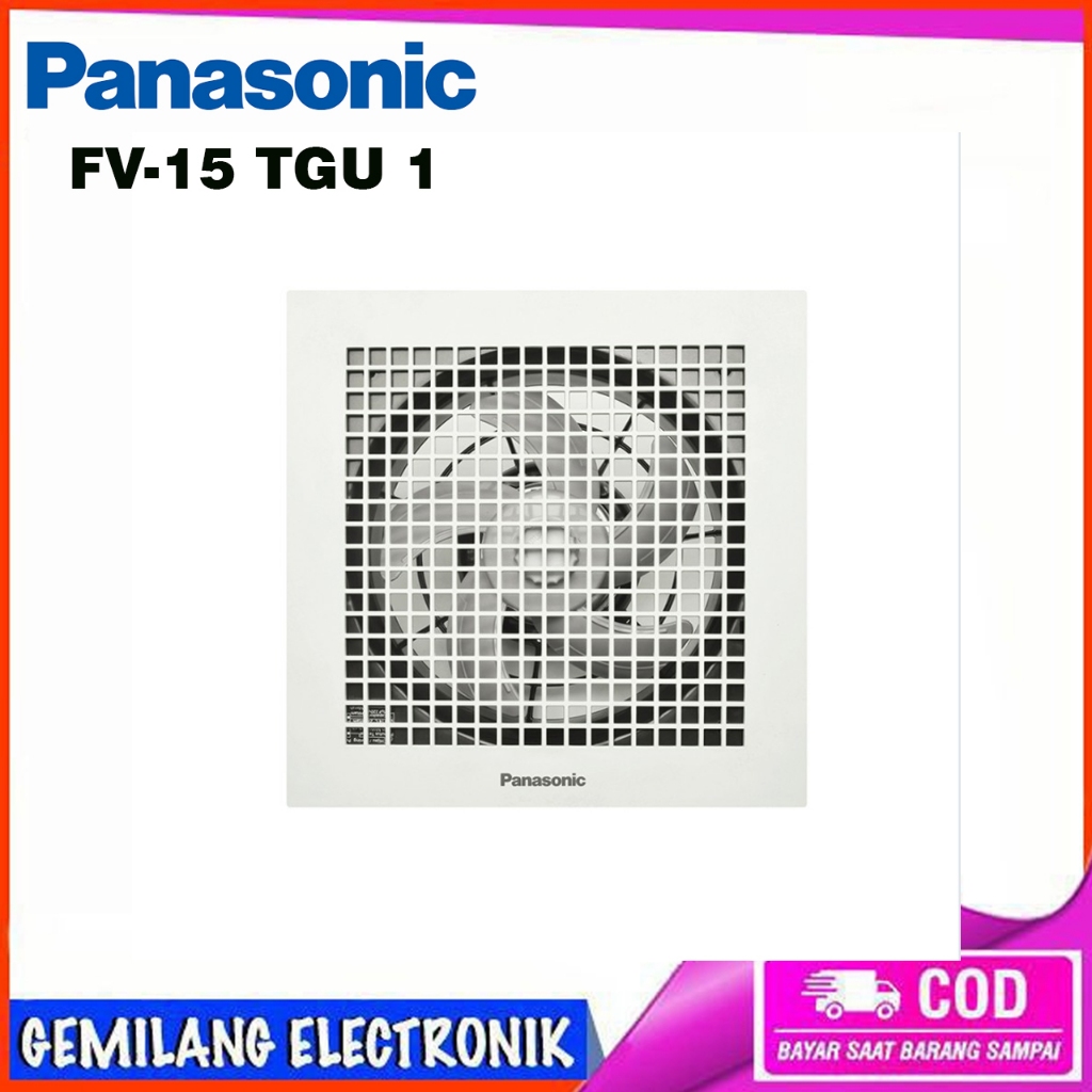 Jual Ceiling Exhaust Fan Plafon Panasonic FV-15 TGU 1 Ukuran 6 Inch | Shopee Indonesia