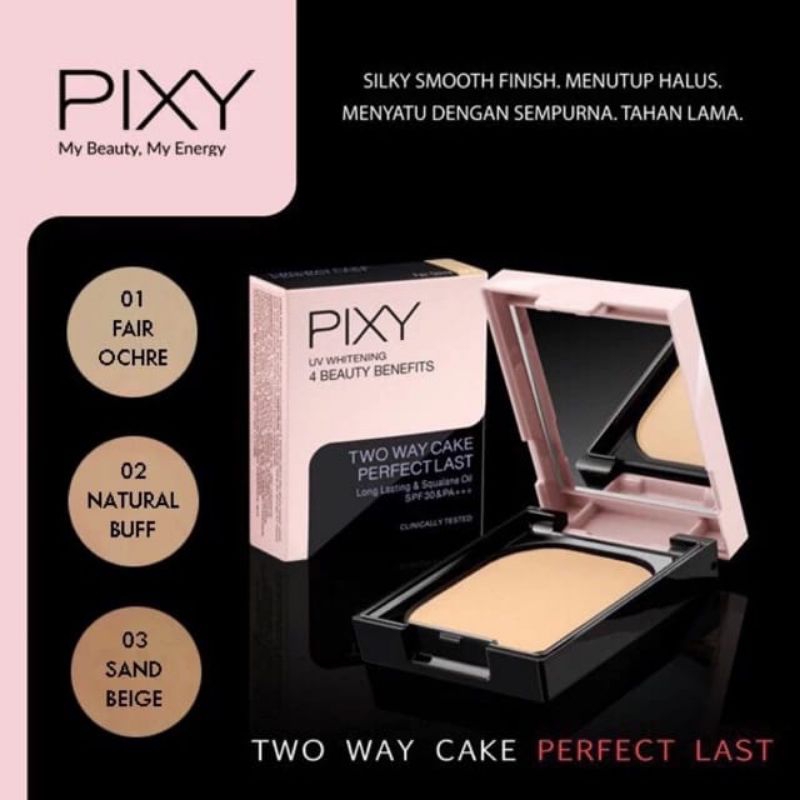 Jual PIXY 4 BEAUTY BENEFITS TWO WAY CAKE PERFECT LAST SPF 30 ...