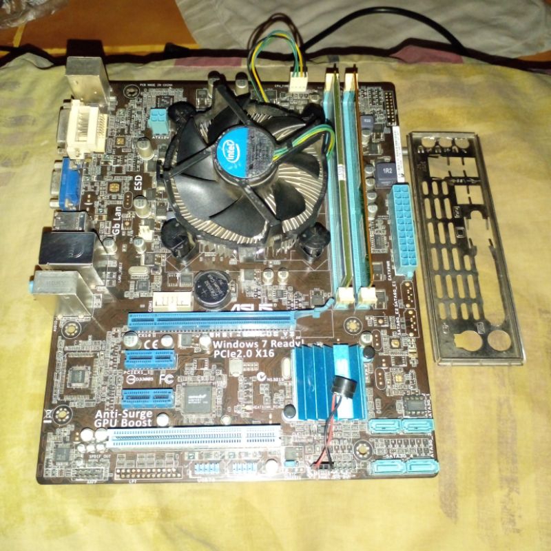 Jual Mainboard sepaket Asus p8h61-m plus v2 | Shopee Indonesia