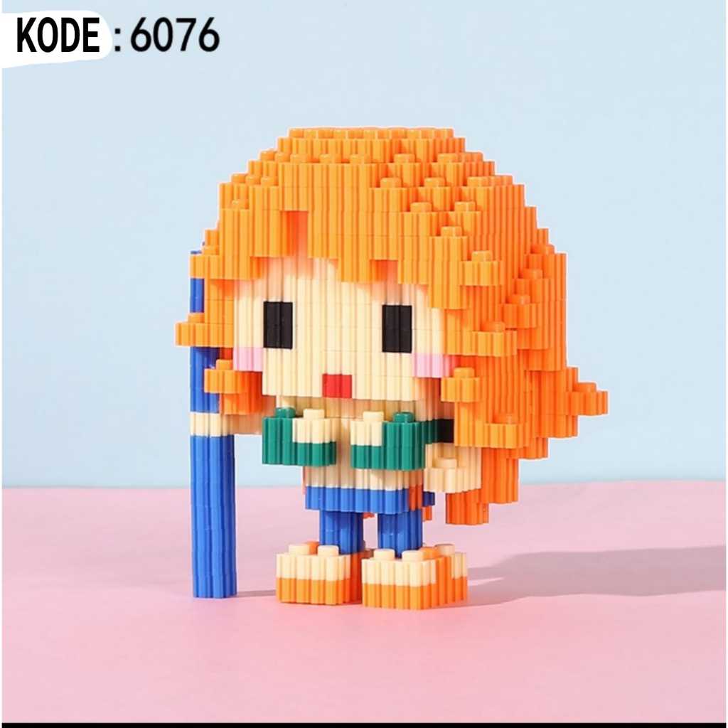 Jual Nano Block Anime One Piece Luffy Zoro Nami Usoop Sanji Tony ...