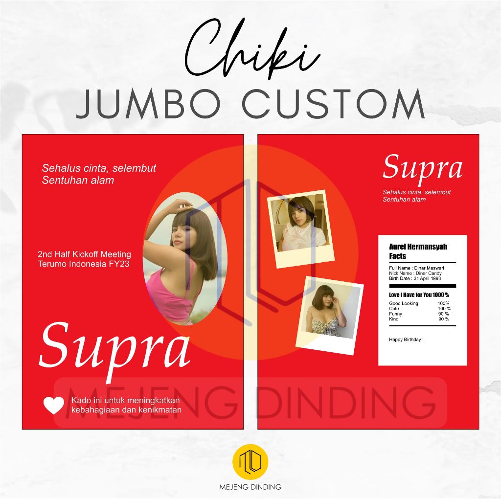 Jual (1 HARI JADI) CHIKI JUMBO / CIKI JUMBO / KADO UNIK SNACK / KADO ...