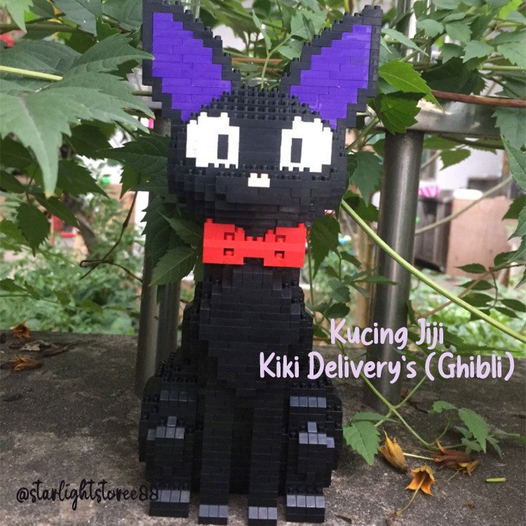 Jual [STR88] Nano Bricks Kucing Jiji Black Cat Kiki's Delivery Service ...