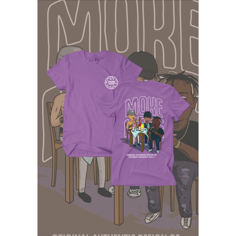 Jual T-Shirt Moke Meme Purple (1) | Shopee Indonesia