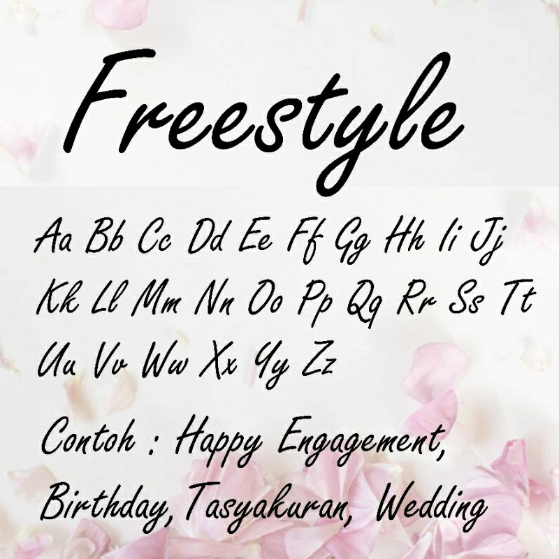 Jual 30cm KHUSUS Huruf Balok Tulisan Backdrop Dekorasi Banner Pesta ...