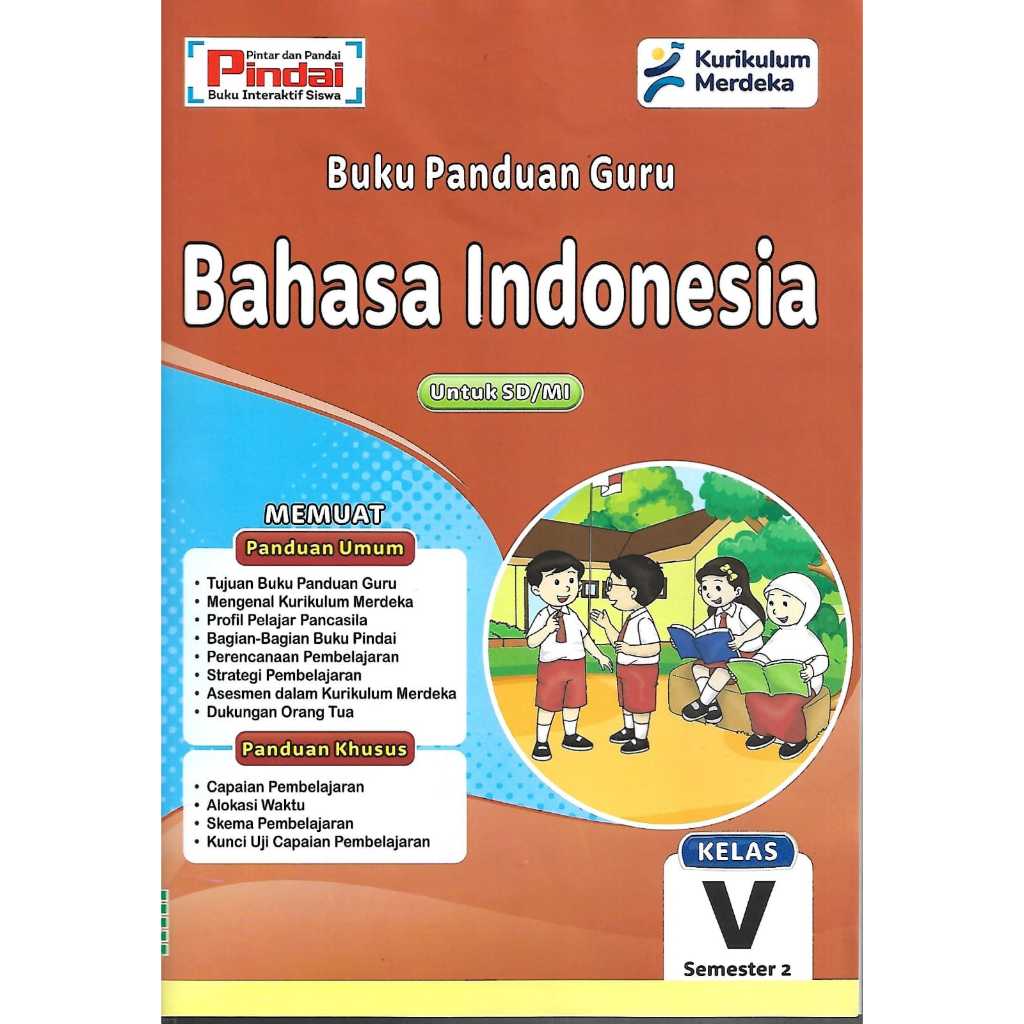 Jual Buku Panduan Guru Bahasa Indonesia Kelas 5 SD/MI Semester 2 Kurikulum Merdeka | Shopee ...