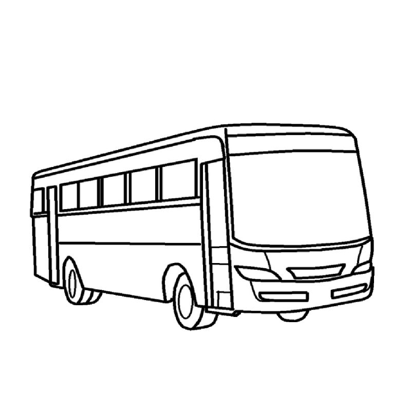 Jual Buku / lembar kertas mewarnai gambar bus 2 | Shopee Indonesia