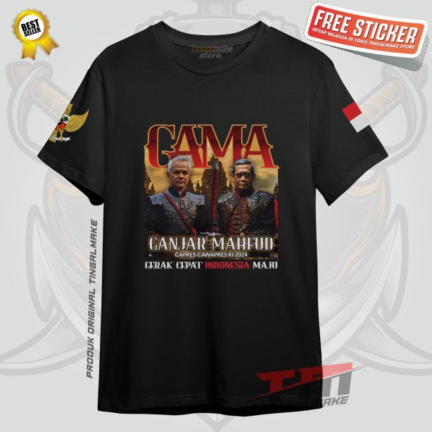 Jual DTF | Kaos GAMA Gerak Cepat Indonesia Maju Tshirt | Kaos Distro ...