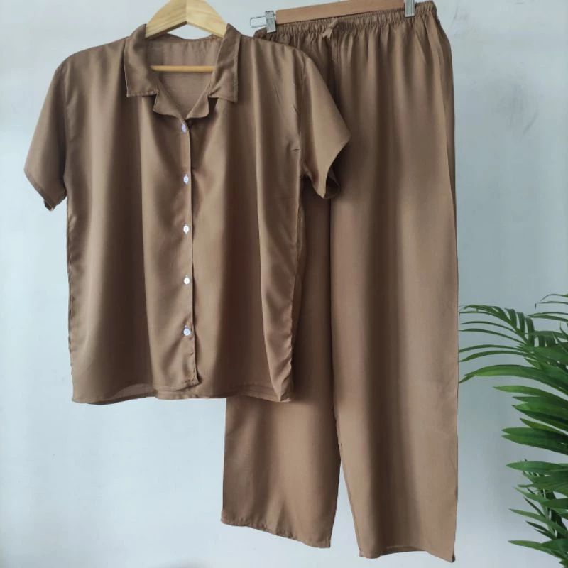 Jual BAJU TIDUR | RAYON TWELL | baju tidur | SETELAN lengan pendek ...