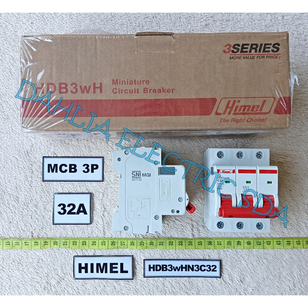 Jual MCB 3 PHASE 32A HIMEL SNI | Shopee Indonesia