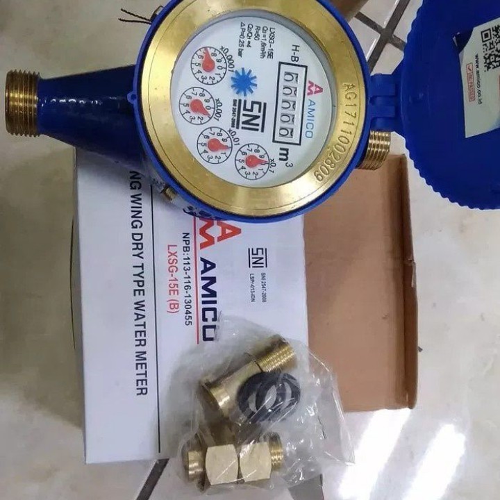 Jual Meteran Air Amico 1/2 inch / water meter / flow meter | Shopee ...